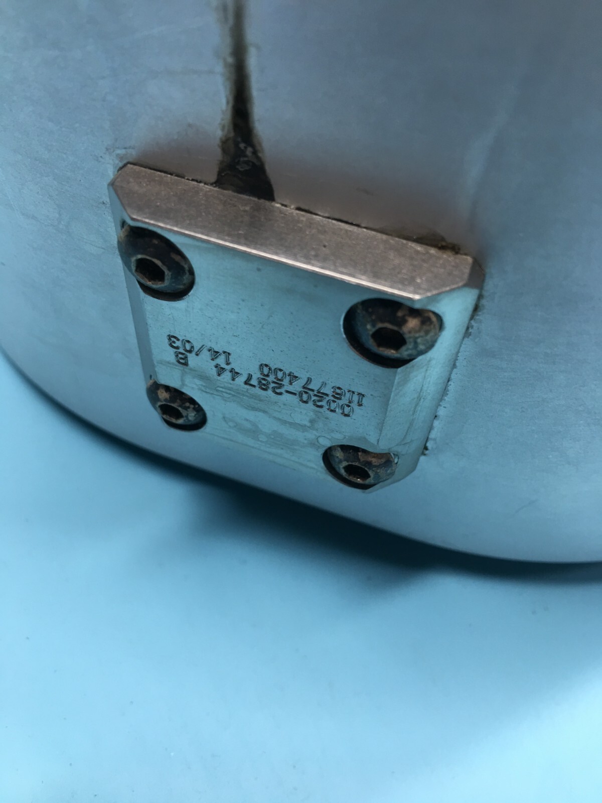 AMAT 0040-22274 CHAMBER ADAPTER + 2 AMAT 0020-28743 BLOCK, WATER IMP ...