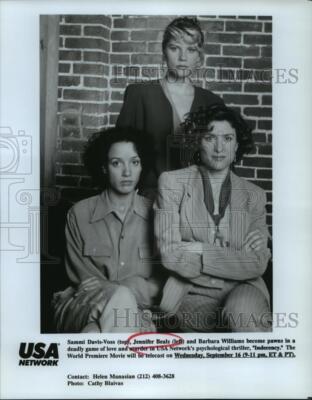 1992 Press Photo Sammi Davis-Voss, Jennifer Beals, Barbara Williams ...