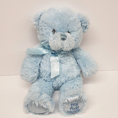 Baby Gund 10" My First Teddy Bear Blue Stuffed Animal Plush | eBay