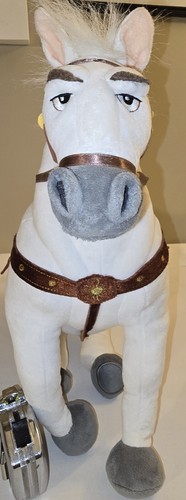 * Disney Maximus Plush White Horse Rapunzel Tangled 19" Stuffed Animal ...