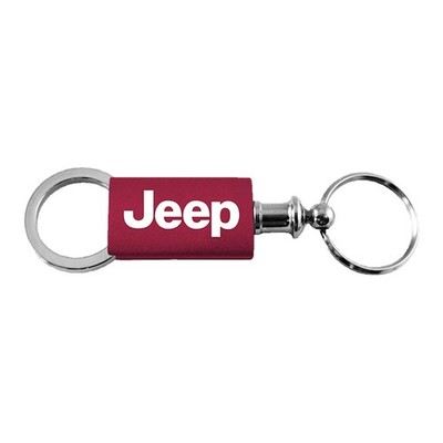 Valet Keychain for Jeep on Burgundy Anodized Aluminum [Officially ...