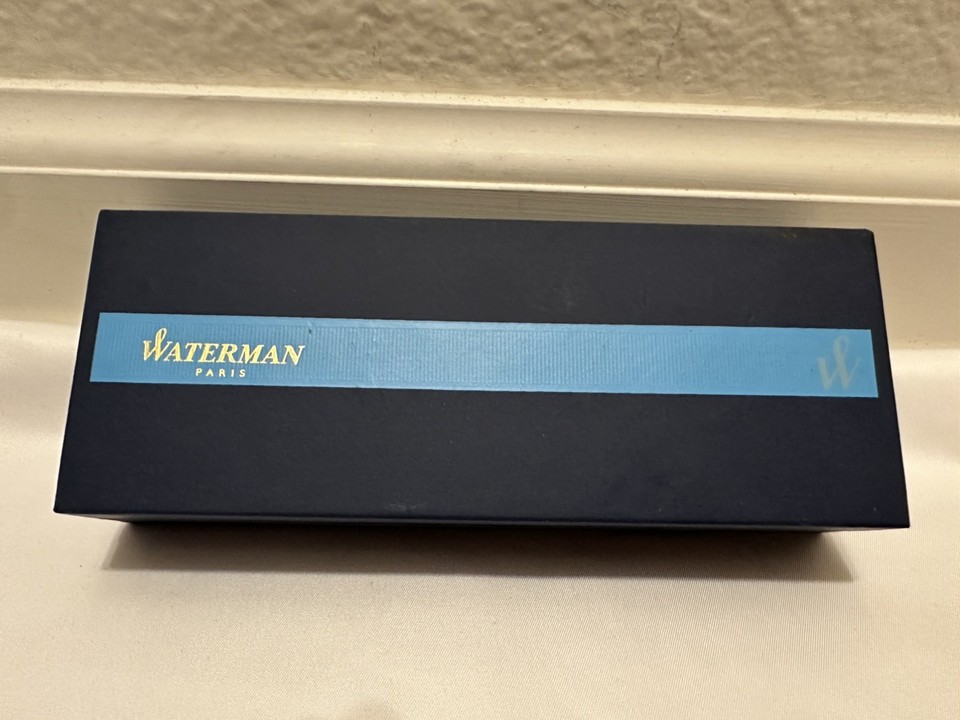 Waterman Silver Pen With Gold in Original Case Paris | eBay