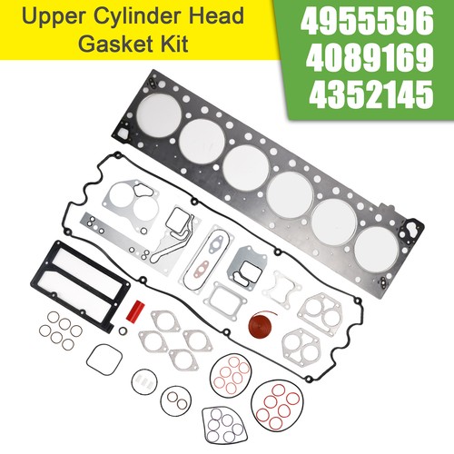 Upper Cylinder Head Gasket Kit for Cummins 15L ISX QSX 4955596 4089169 ...
