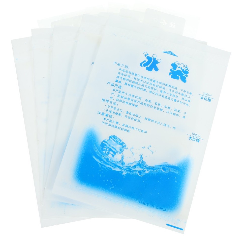5Pcs Gel Ice Packs Portable Ice Packs Shipping Fresh Keep Tool Ice ...