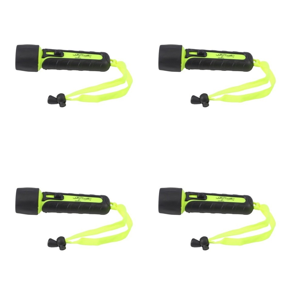 Diving Flashlight 15.2x4.2cm 8000LM Fluorescent Green Lantern Light PC ...