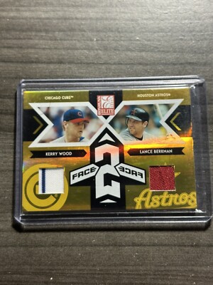 2005 Donruss Elite Face 2 Face Jerseys /200 Kerry Wood Lance Berkman ...
