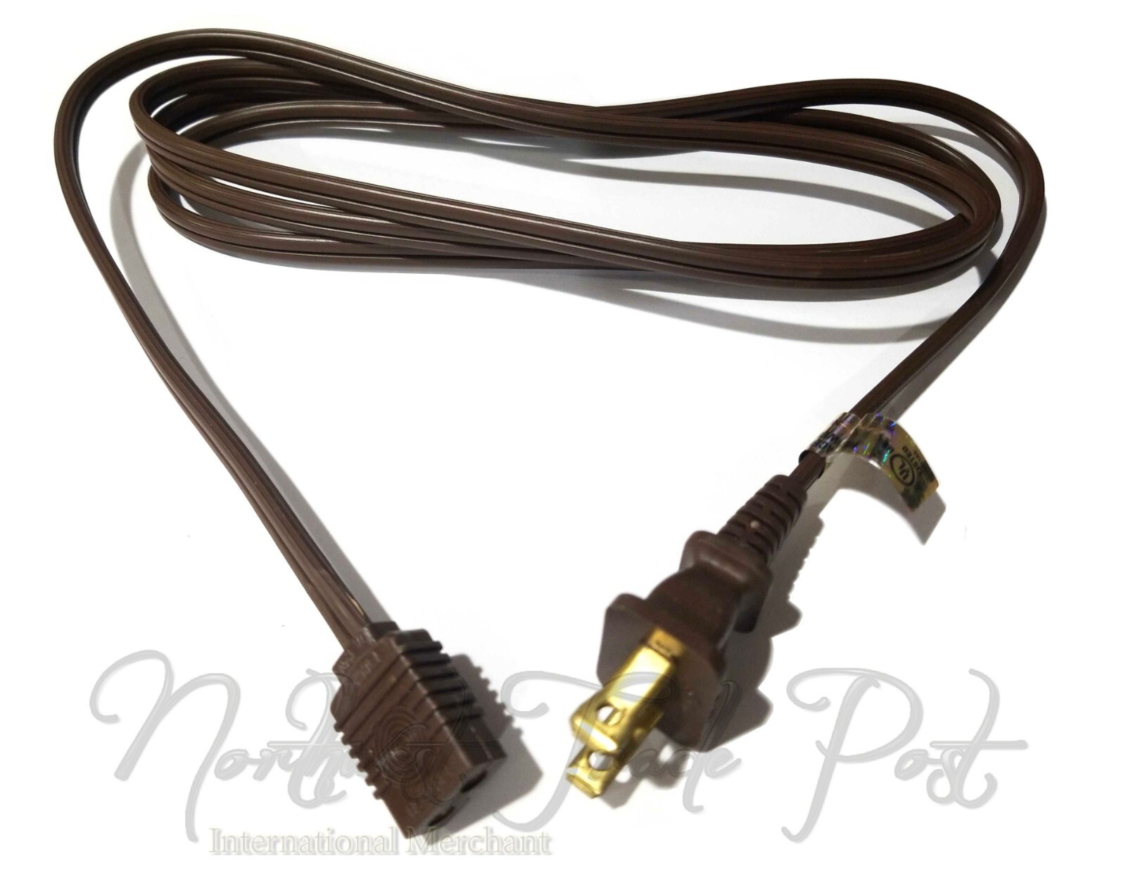 6ft AC Power Cord for Vintage Small Appliances with 2 Round Pins Spaced ...