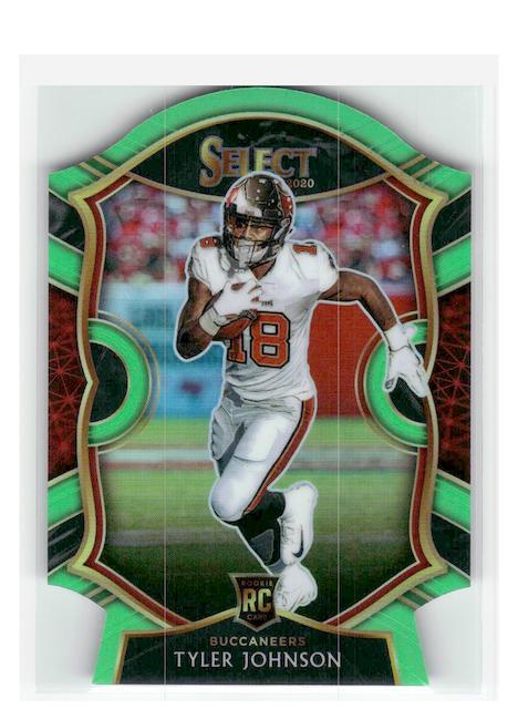 2020 Panini Select Tyler Johnson Neon Green Prizm Die Cut Rookie #85 ...