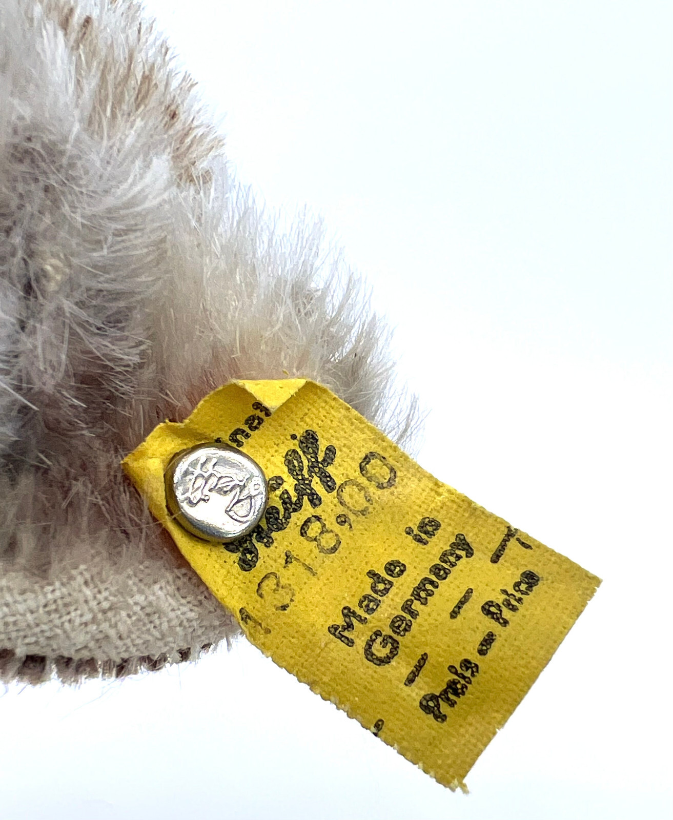 Steiff Tapsy Tabby Cat 1960s ID Button Tags 18cm 7in Mohair Jingle Bell Vtg | eBay