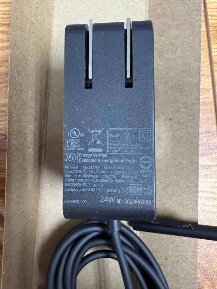 Genuine 24W 15V 1.6A 1735 Charger for Microsoft Surface Pro4 M3 Surface ...