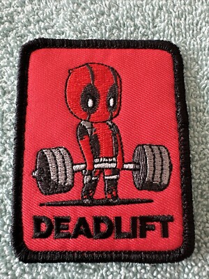 DEADPOOL DEADLIFT American Hook & Loop Morale Patch | eBay