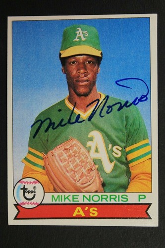 Mike Norris Oakland Athletics Autographed 1979 Topps #191 Signed ...