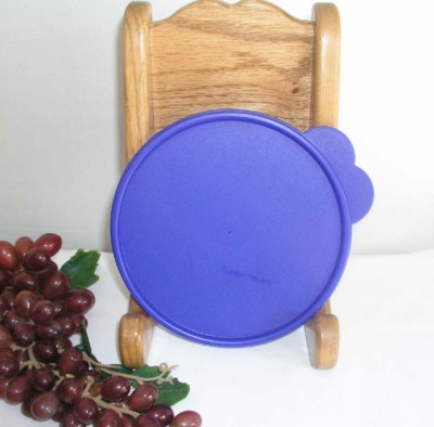 TUPPERWARE Lacquer Blue 7" Seal #2517 with Tab | eBay