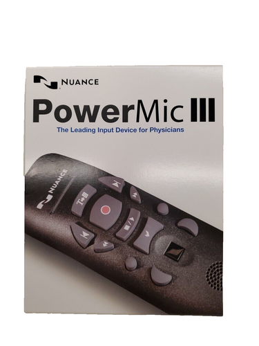 New Nuance PowerMic III Clinician Dictation Microphone with 9 Ft Cord ...