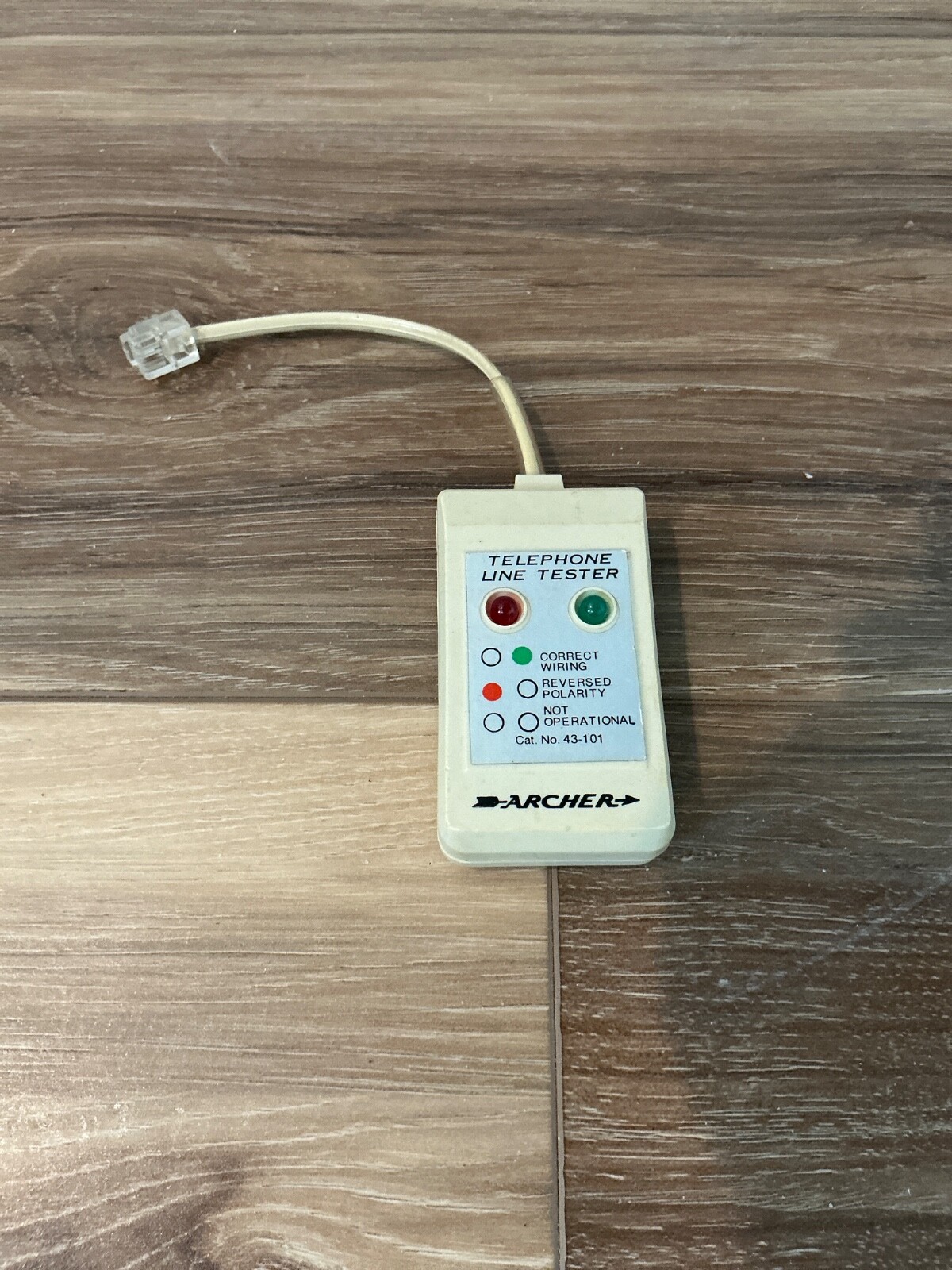 Vintage Radio Shack Telephone Line Tester No. 43-101 Almond/Tan | eBay