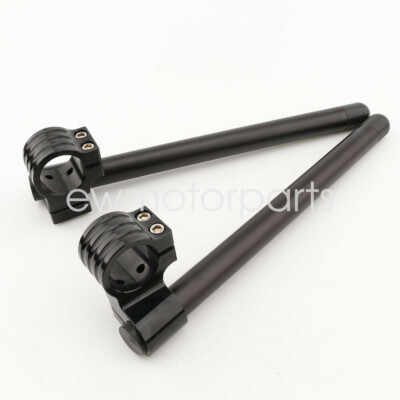 50mm Clip On 1" Riser Handlebar For Suzuki GSXR 600 750 1000 1100 | eBay