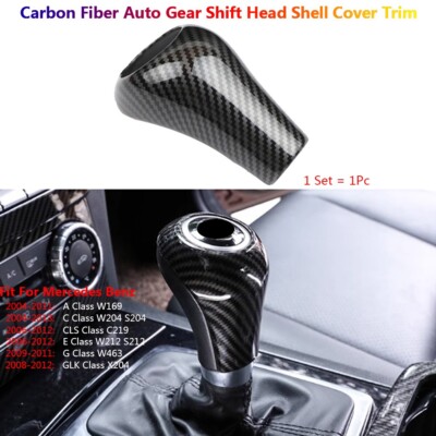 Carbon Gear Shift Head Cover For Mercedes Benz W204 W212 W169 W463 C219 ...