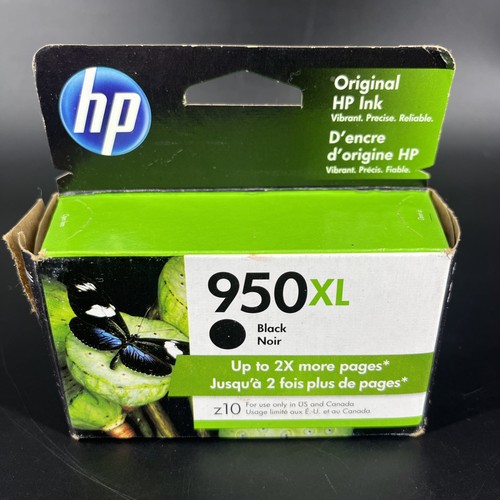 New Genuine HP 950XL Black Ink Cartridge CN045AN New & Sealed Exp 04/ ...