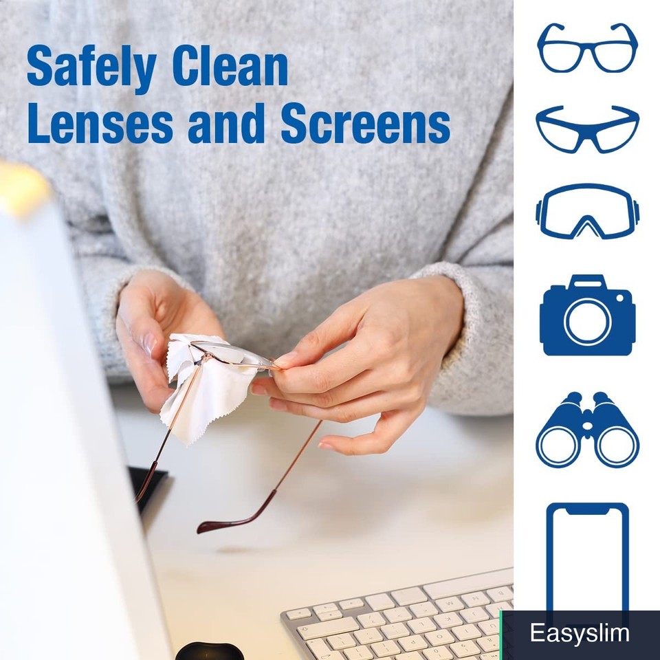 Pre-Moistened Lens Wipes Eyeglasses Sunglasses Cameras 200-Count 2-Pack ...
