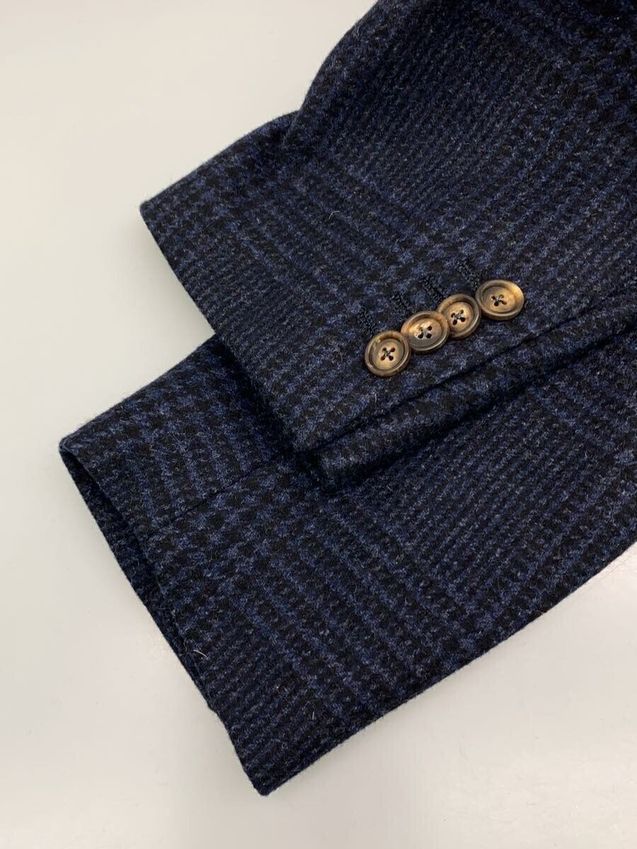 LARDINI Other Chester Coat 52 Wool Navy Check JJ23211AQ Used LARDINI Other Chester Coat 52 Wool Navy Check JJ23211AQ Used