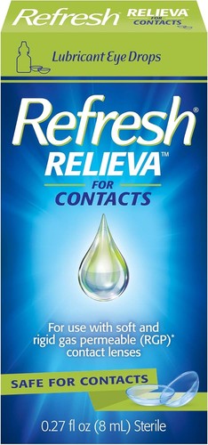 Refresh RELIEVA FOR CONTACTS Lubricant Eye Drops For Use with Contact ...