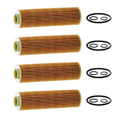4Pack Fits For Mercedes-Benz C250 SLK250 1.8L Engine Oil Filter Kit ...