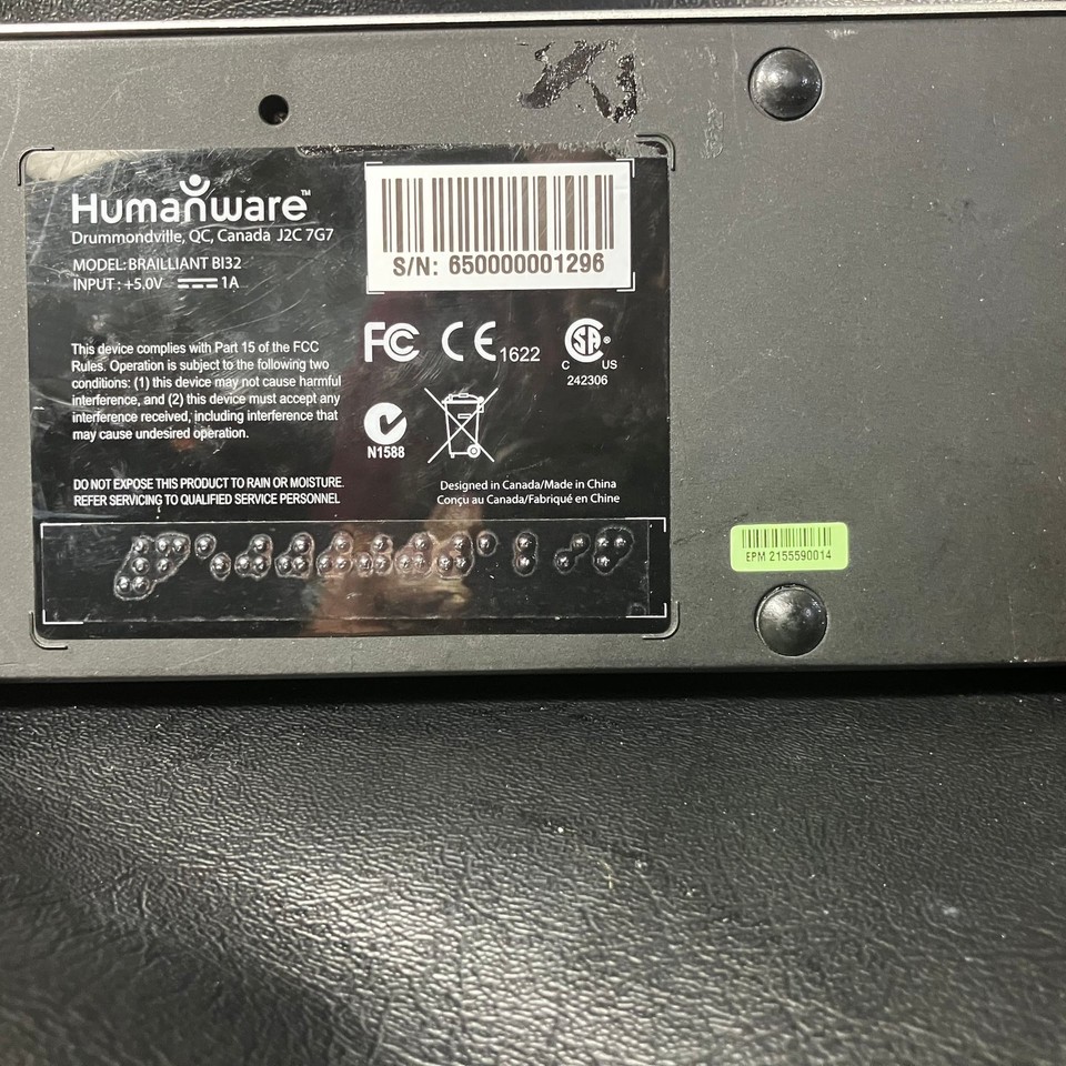 HumanWare Brailliant BI 32 braille display Leading Assistive Provider | eBay