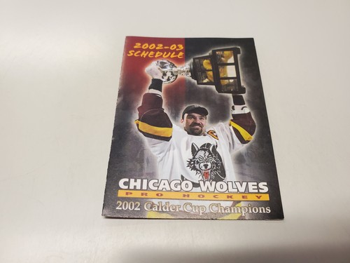 JS15 Chicago Wolves 2002/03 Minor Hockey Pocket Schedule - Chicago Sun ...