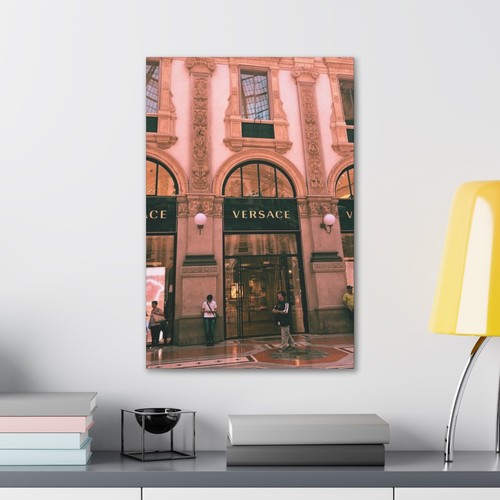 Canvas Wrap, Milan Italy Versace Building Photo, Wall Art Decor, Home ...