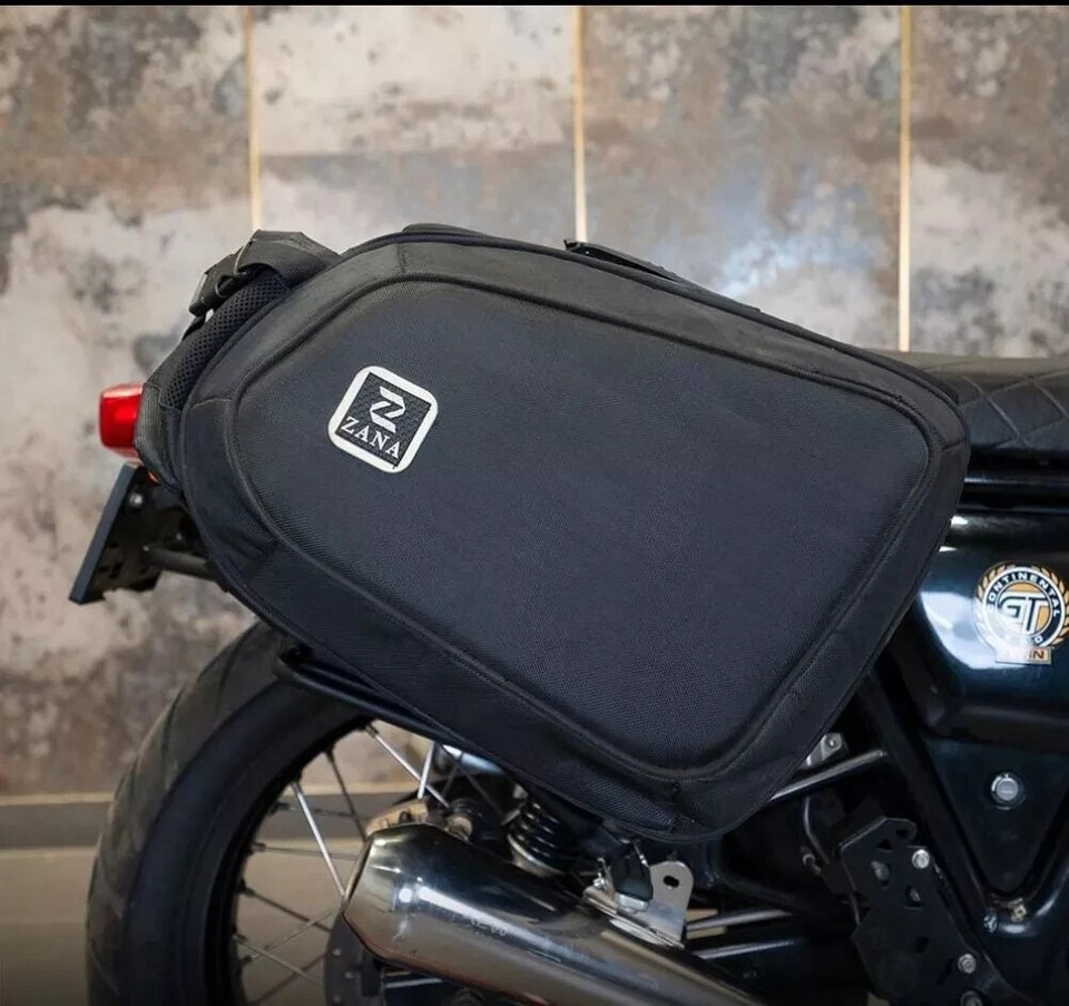 SADDLE BAG BLACK FIT FOR ROYAL ENFIELD INTERCEPTOR 650 & GT 650. | eBay