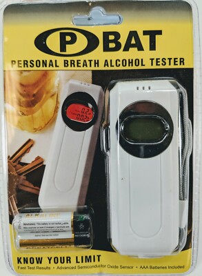 P-BAT Electronic Personal Breath Alcohol Tester with Audible Alert LCD ...