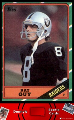 1986 Topps #69 Ray Guy Los Angeles Raiders Football Card | eBay
