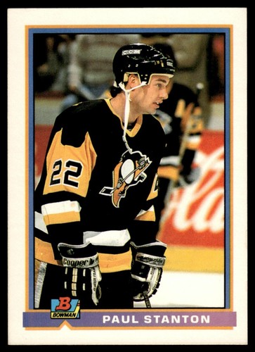 1991-92 Bowman #91 Paul Stanton Pittsburgh Penguins | eBay