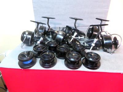 MITCHELL MODELS 300 & 301 SPINNING REELS WITH 8 SPARE SPOOLS/ALL REELS ...
