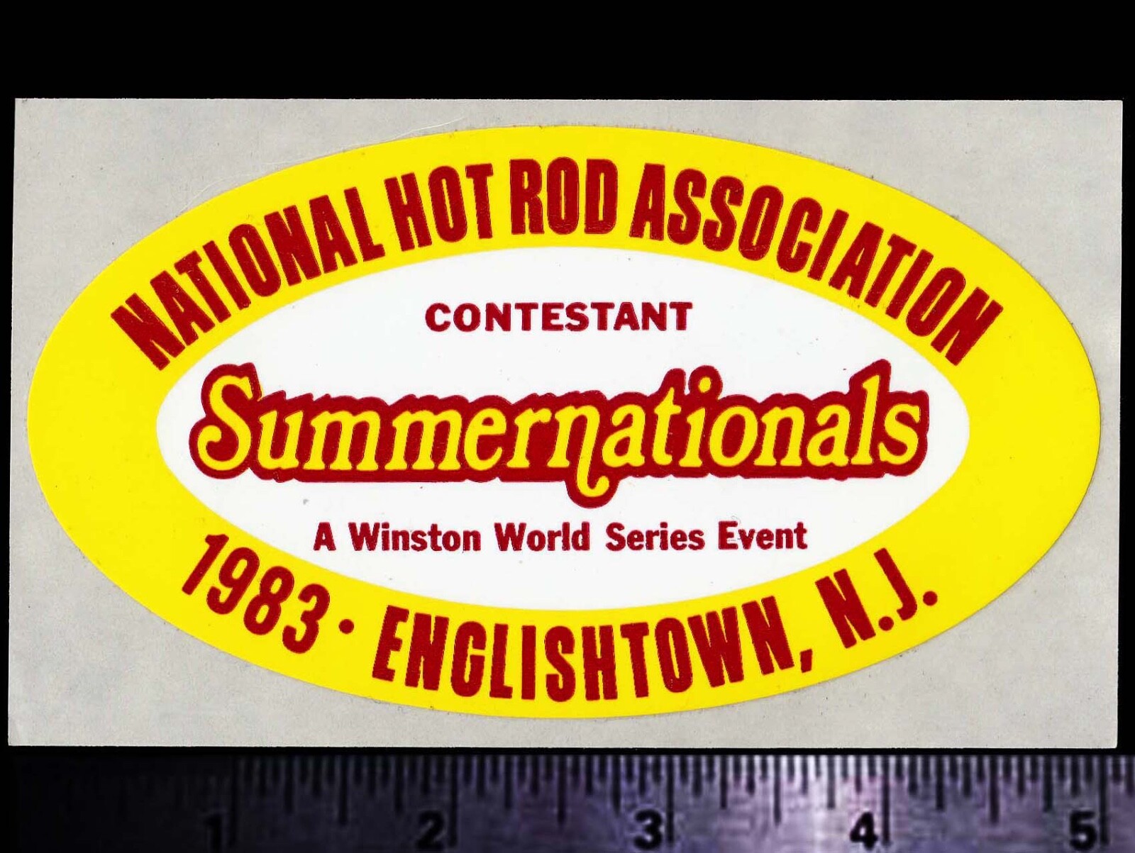 NHRA Summernationals, Englishtown NJ 1983 Original Vintage Racing Decal ...