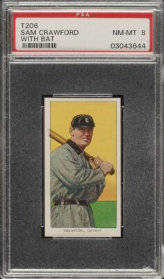 T206 Old Mill Sam Crawford With Bat PSA NM-MT 8 POP 2 | eBay