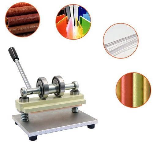 Dual Wheel Leather Cutting Machine Hand Press Cutter For Craft PVC/EVA ...