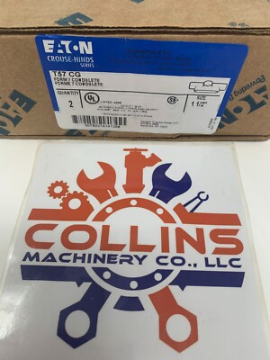 Eaton Crouse-Hinds T57-CG Type T 7 Form Conduit Outlet Body 1-1/2" Hub ...