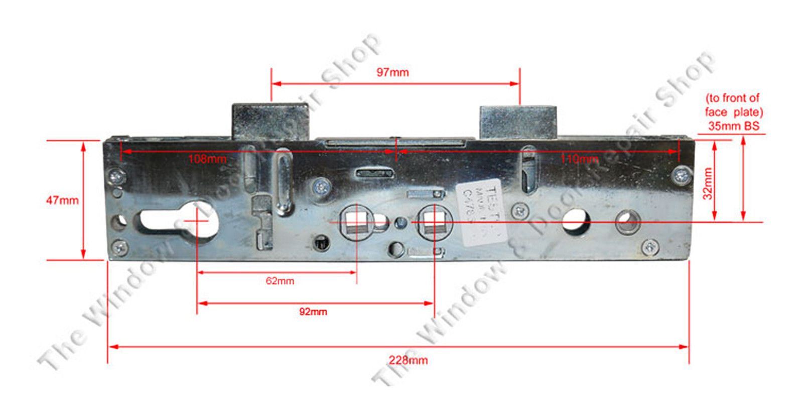 Multipoint Door Lock Gearbox Case Only Mila Lock Master UPVC 35mm ...