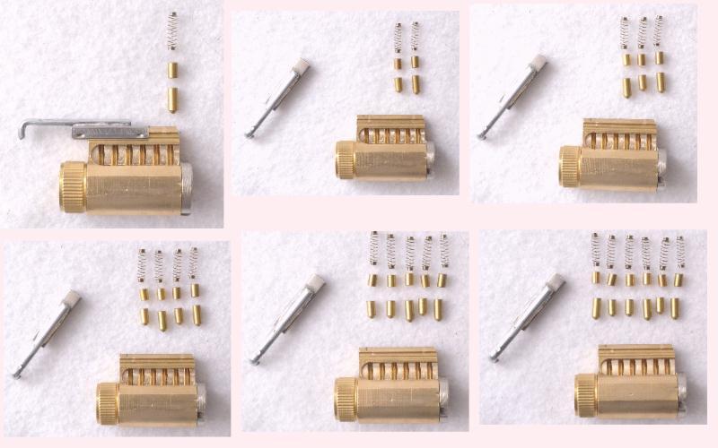 CutAway Style Key-in-Knob Lock Cylinder KW keyway Easily Rekeyed DVD ...