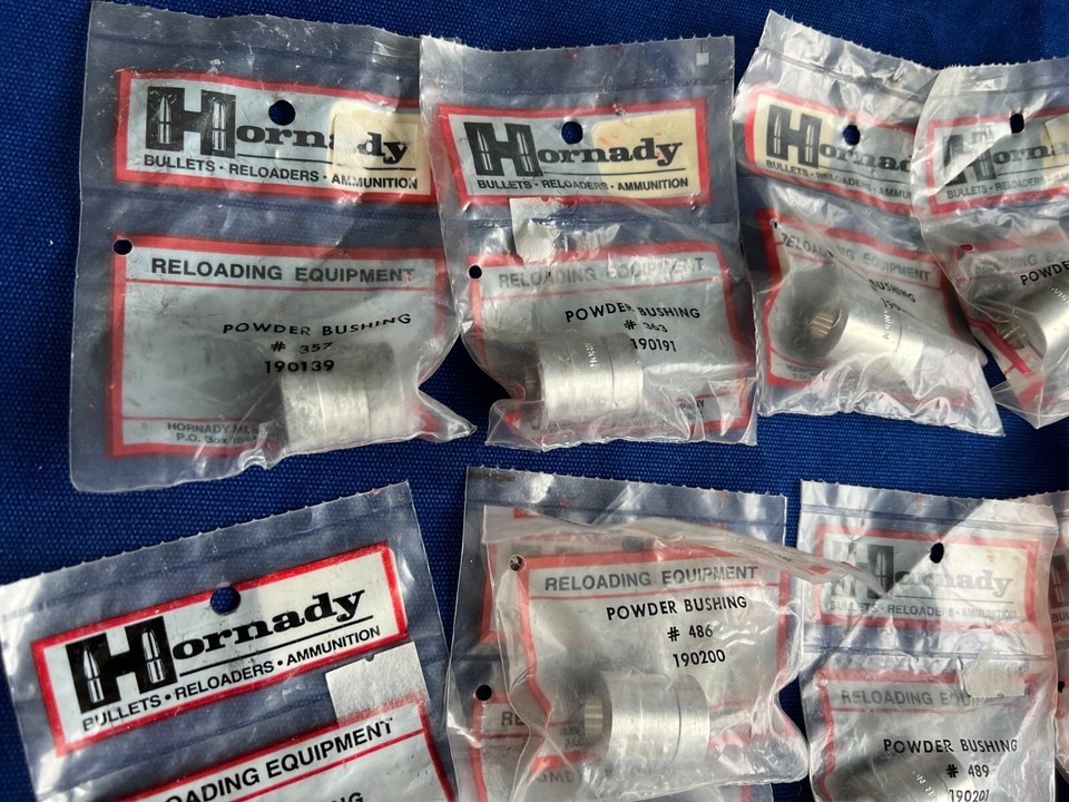PACIFIC HORNADY POWDER CHARGE BUSHINGS FOR 366 AUTO SHOTSHELL RELOADING ...