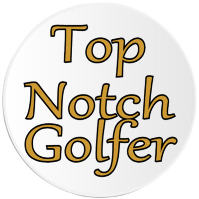 Top Notch Golfer - 10 Pack Circle Stickers 3 Inch - Golfing Golf Green ...