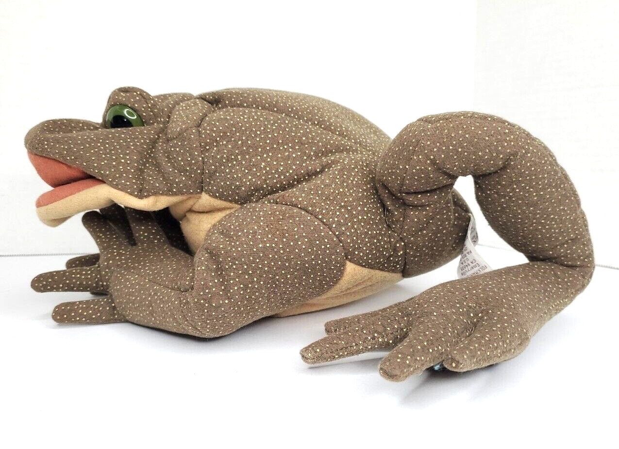 Folkmanis Folktails Full Body Hand Puppet Toad Frog Olive Green Large ...