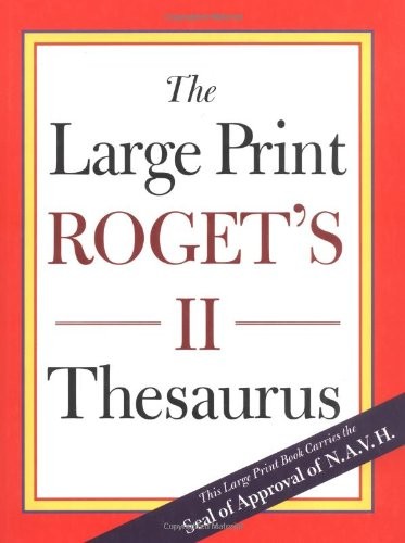 The Large Print Roget's II Thesaurus - Hardcover - GOOD | eBay