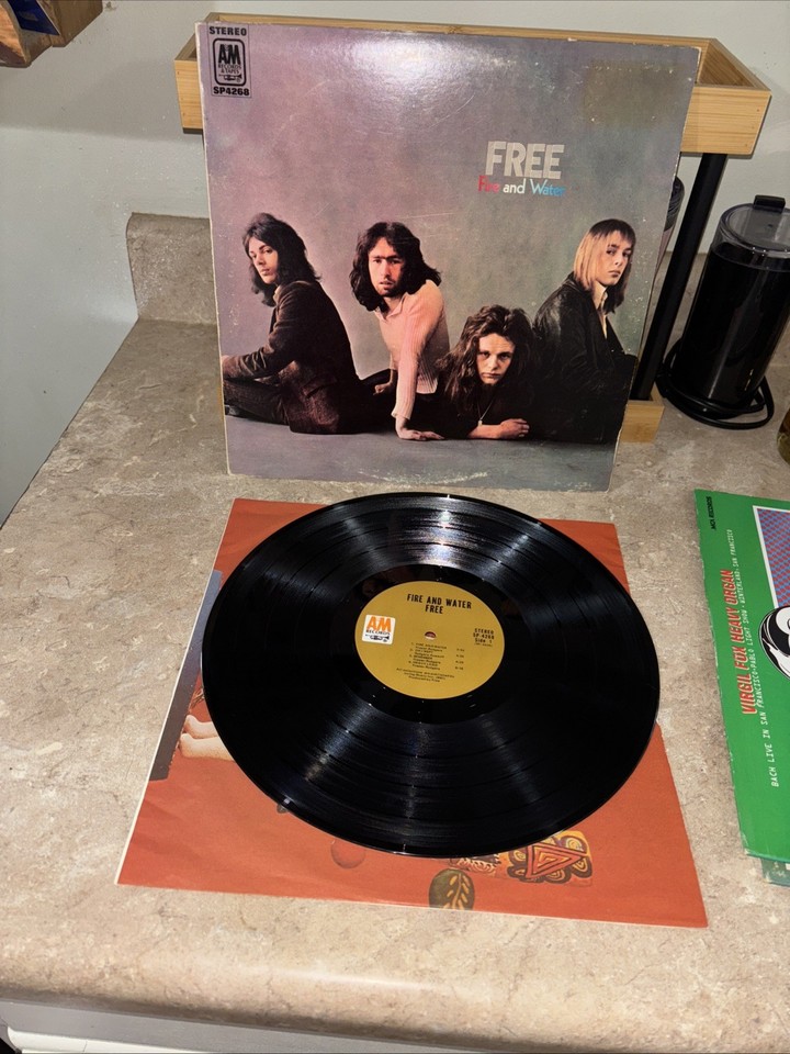 FREE Fire And Water OG 1970 LP A&M SP-4268 1st Pitman Press VG+ #london ...
