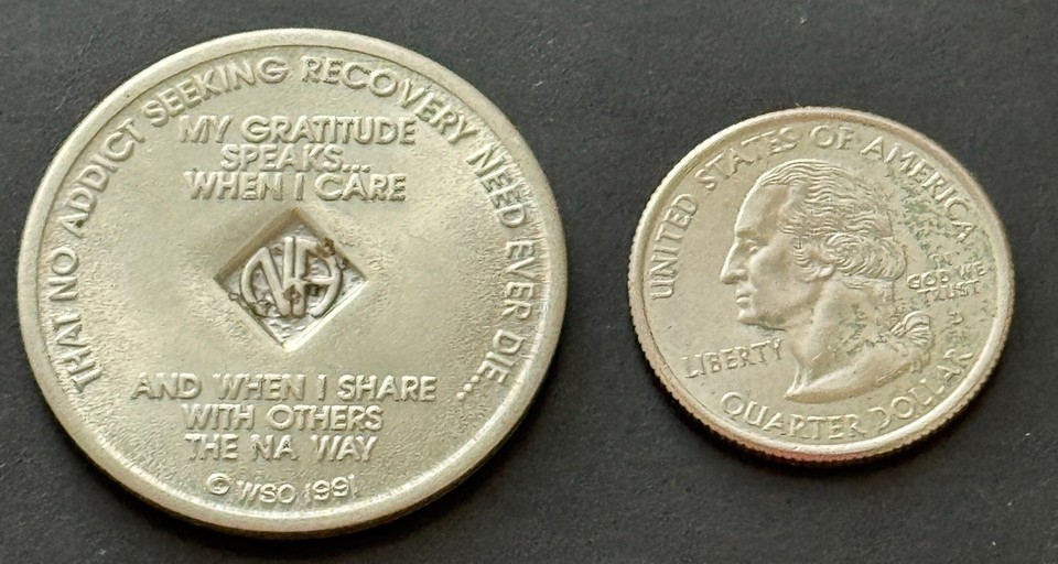 Narcotics Anonymous NA 12 Years Recovery Token Coin Chip XII Years | eBay