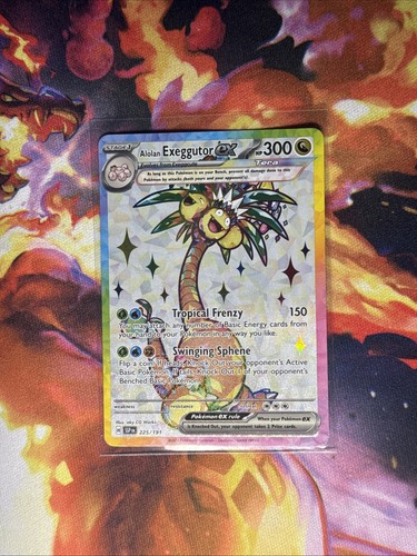 Pokémon TCG Alolan Exeggutor EX 225/191 Scarlet Violet Surging Sparks ...