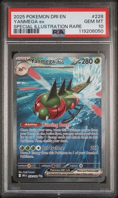 2025 POKEMON DRI EN-DESTINED RIVALS SPECIAL ILLUSTRATION RARE YANMEGA ...