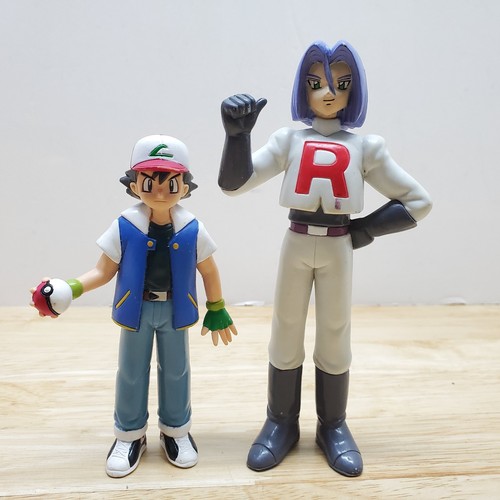 1998 Pokemon TOMY Figure Lot W/ Ash & James Team Rocket Vintage Set | eBay