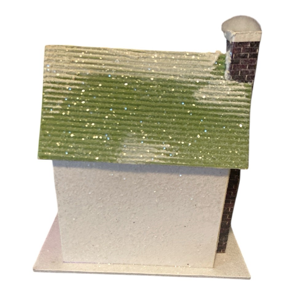 Vintage Look Christmas House Light Up Cardboard Winter Home - Cycles ...